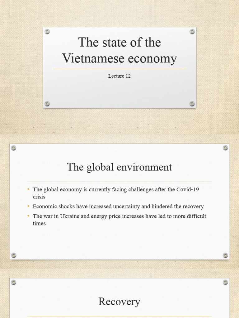Vietnams Economy | PDF | Inflation | Economic Growth