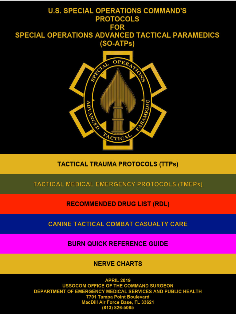 SO-ATP Tactical Medical Protocols | PDF | Traumatic Brain Injury | Bleeding