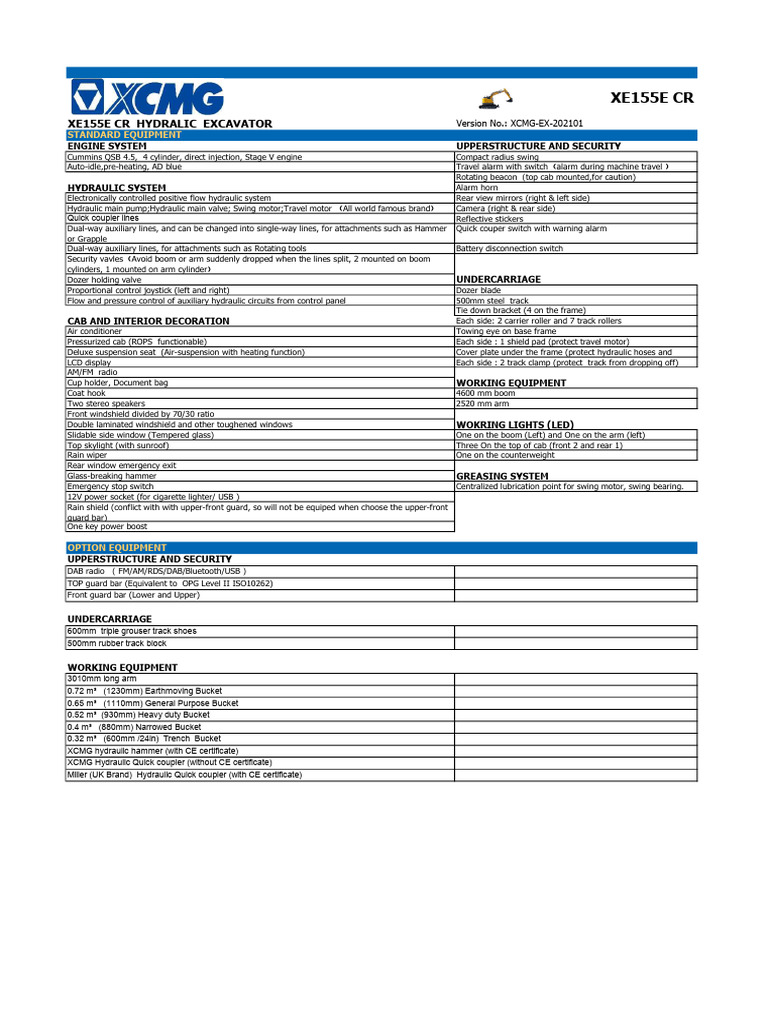 XE155ECR | PDF | Valve | Engines