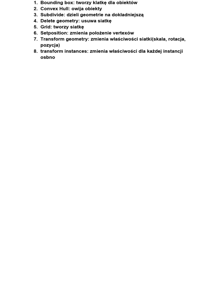 Geometry Nodes | PDF Geometry Nodes | PDF