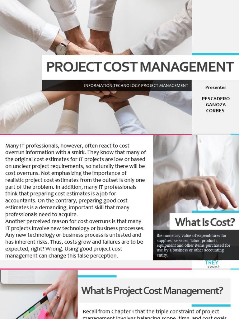 Project Cost Management Ppt | PDF | Cost | Project Management