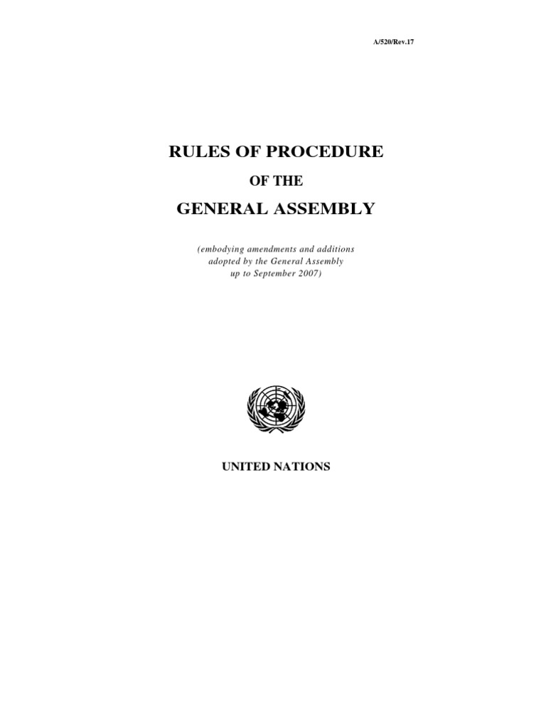 Unga Rop | PDF | United Nations General Assembly | Committee