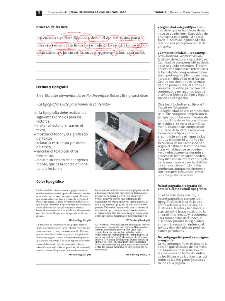 Principios de Legibilidad en Tipografía | PDF | Tipografía | Color