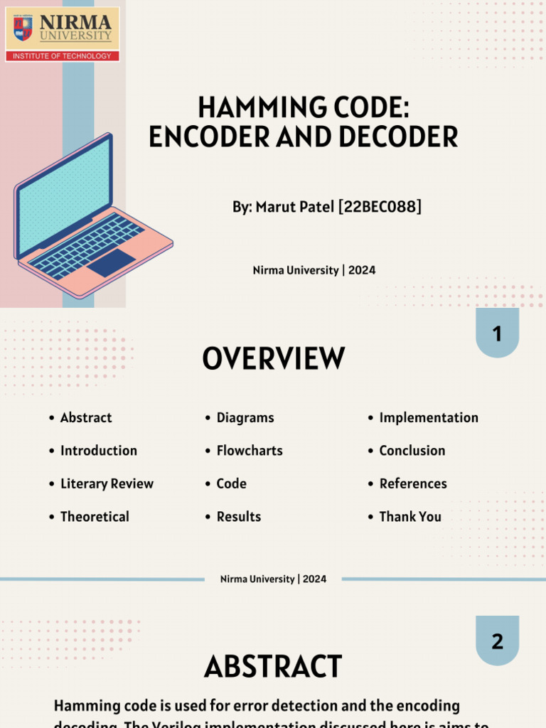 Hamming Code | PDF