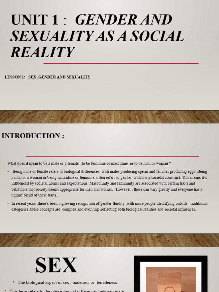 Unit 1 Gender (Autosaved) | PDF | Gender | Gender Studies