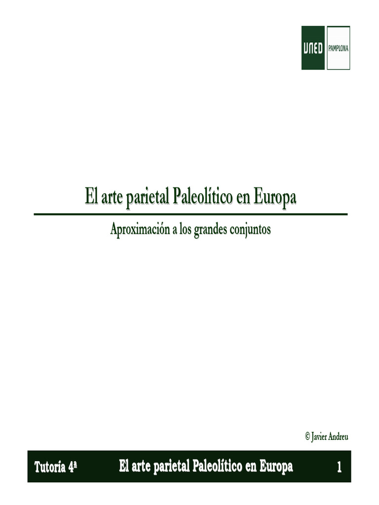 Arte Parietal Paleolítico en Europa | PDF | Obras de arte | Paleolítico