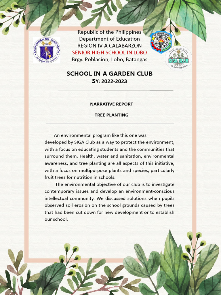 Tree Planting Initiative Report | PDF