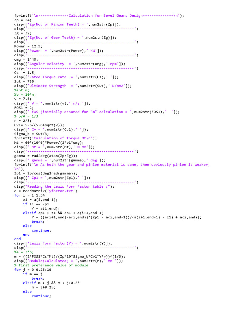 PDF Code Bevelgears | PDF | Mechanics | Kinematics