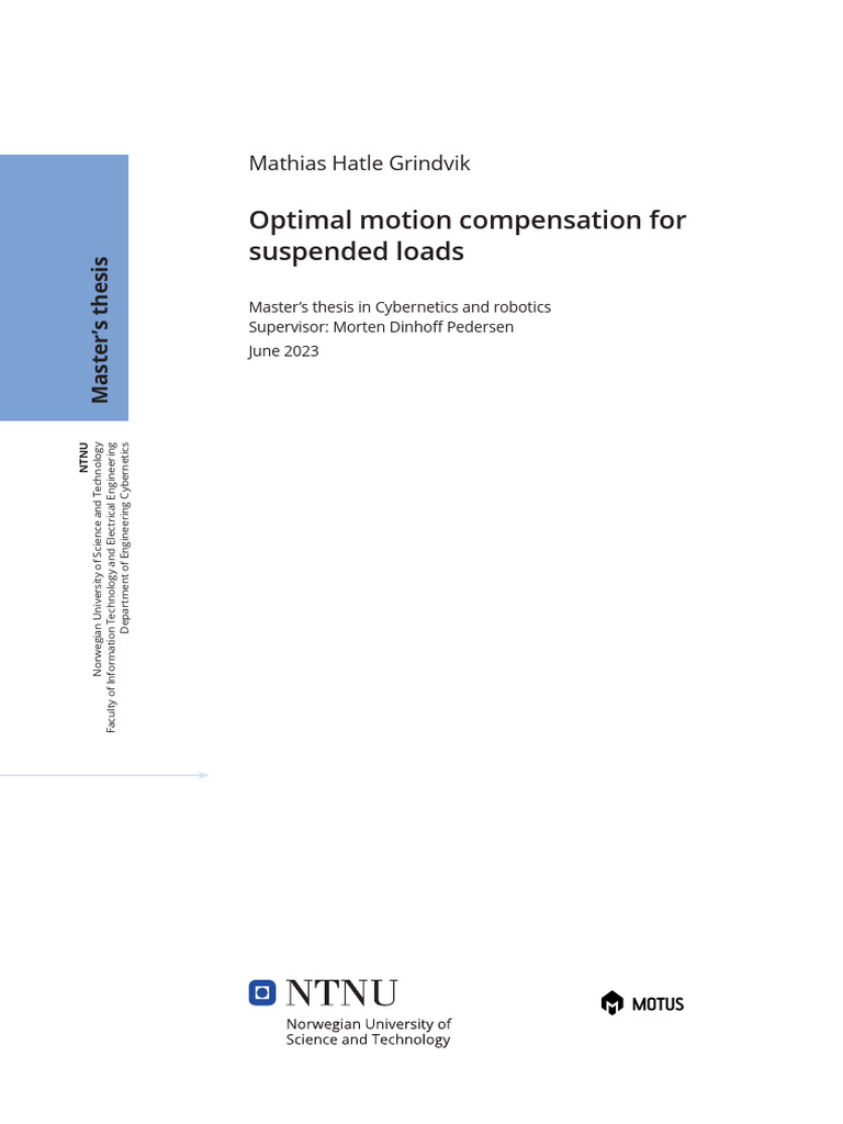 Motion Compensation of Loading System of Boats, A Comprehensive Review | PDF | Control Theory ...