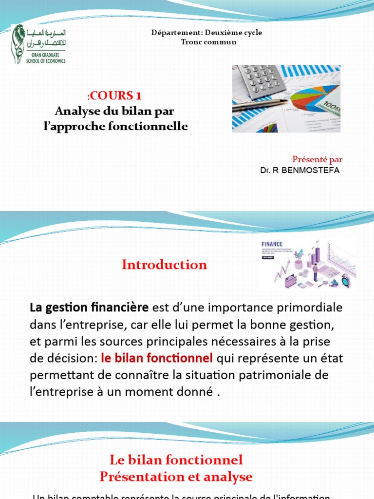 Analyse du Bilan Fonctionnel | PDF | Bilan comptable | Capitaux propres