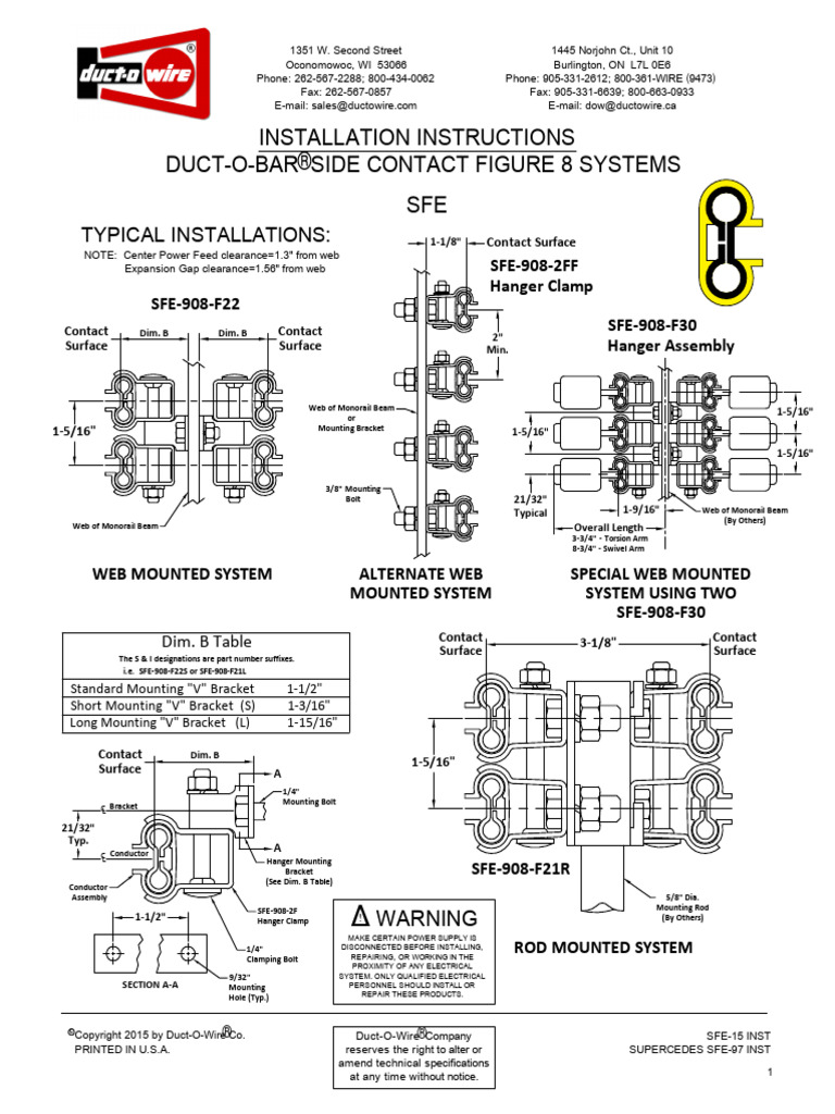 installation-Side-Contact-Conductor-Bar-Systems | PDF | Electrical ...
