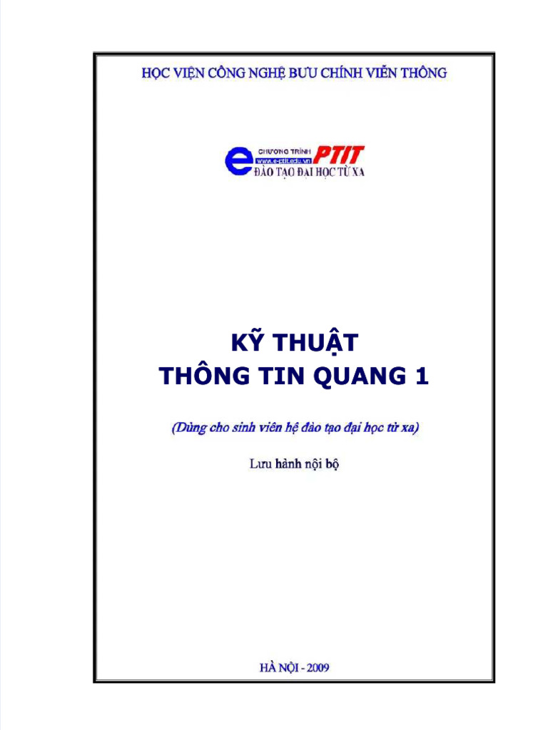 Kỹ thuật thông tin quang 1 | PDF