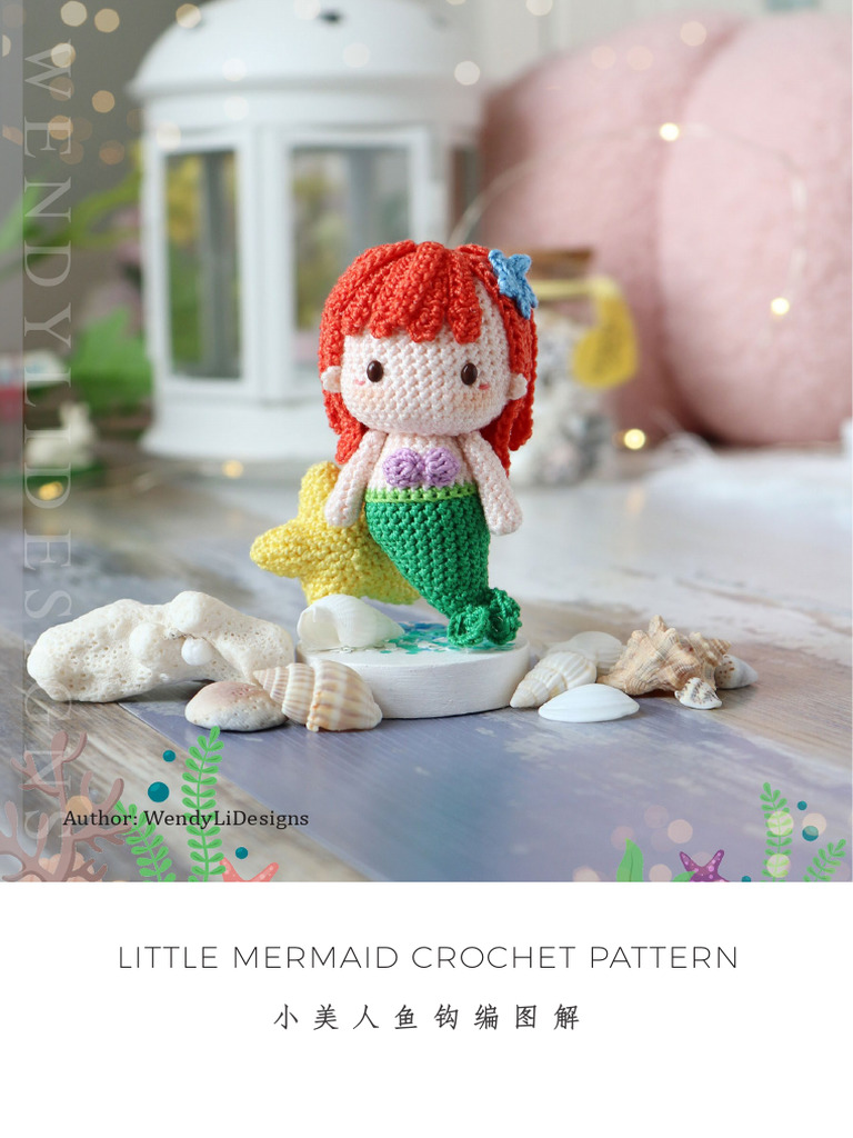 Little_mermaid-English | PDF | Crochet | Crafts