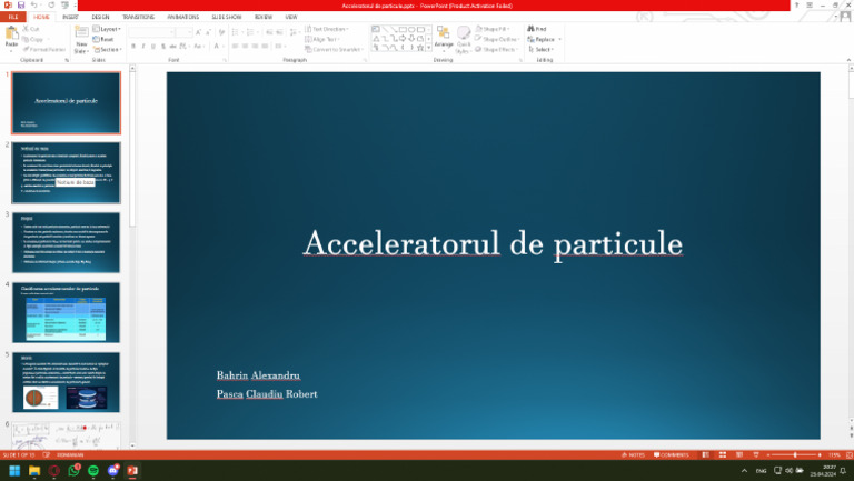 Acceleratorul de Particule | PDF