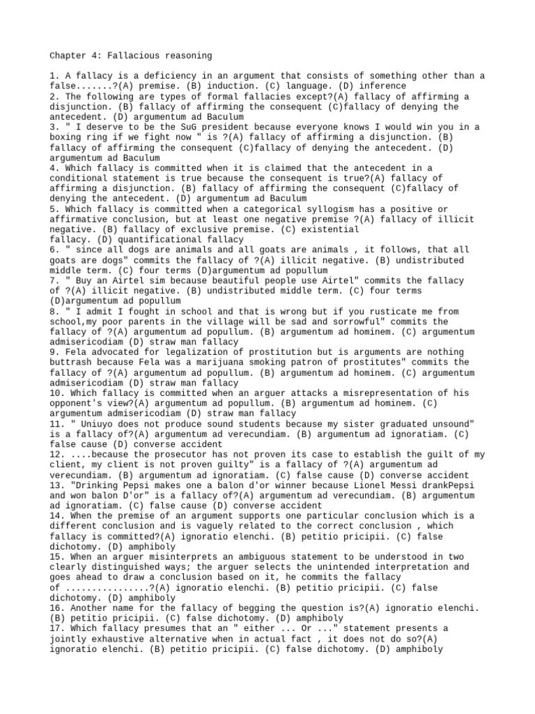 Text 4 | PDF | Fallacy | Logic
