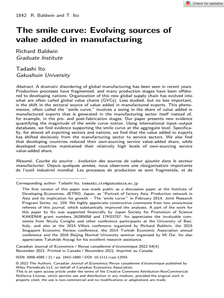 The Smile Curve Evolving Sources of Value Added in Manufacturing | PDF ...