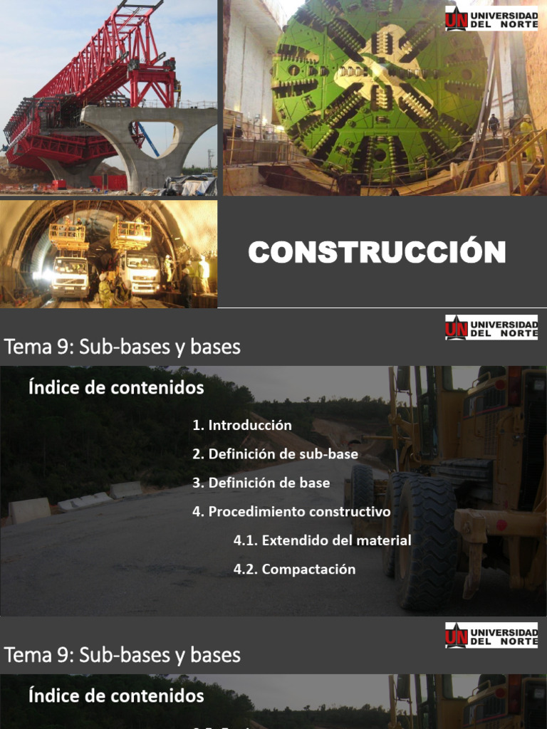 Construcción de Sub-bases y Bases | PDF | Hormigón | Grava
