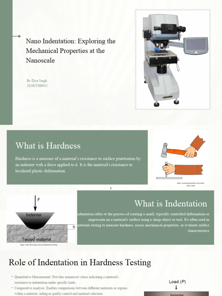 Nano Indentation | PDF | Hardness | Viscoelasticity