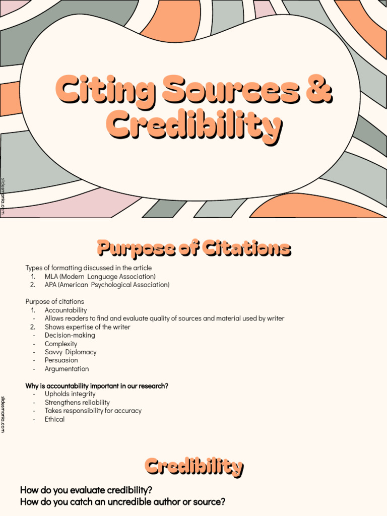 Group Led Presentation Pdf Credibility Cognition