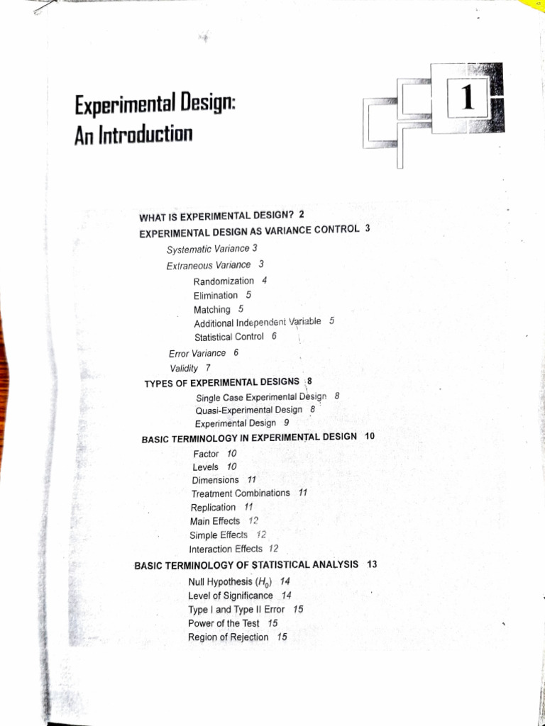 Experimental Designs | PDF