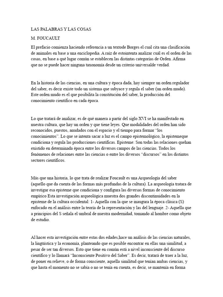 Focault | PDF | Science | Sicología