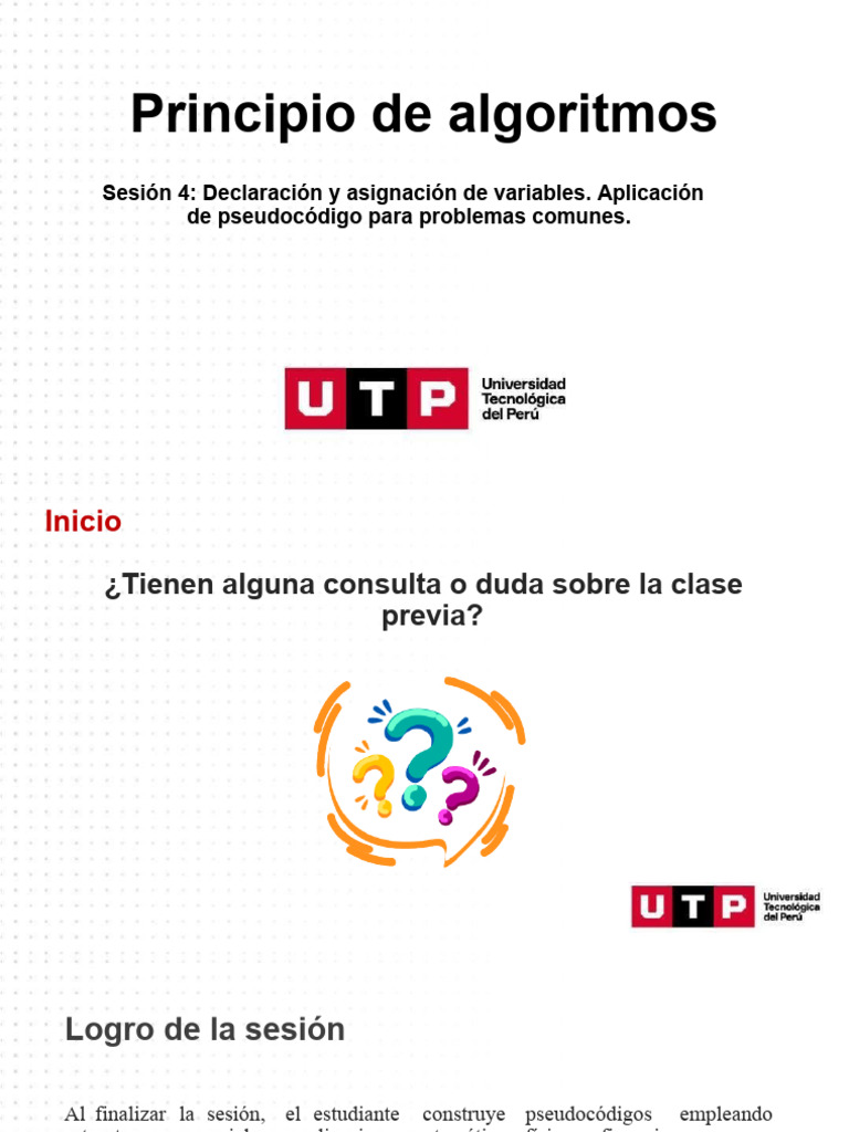 S04 S4-Declarac SQODEW | PDF | Variable (informática) | Algoritmos