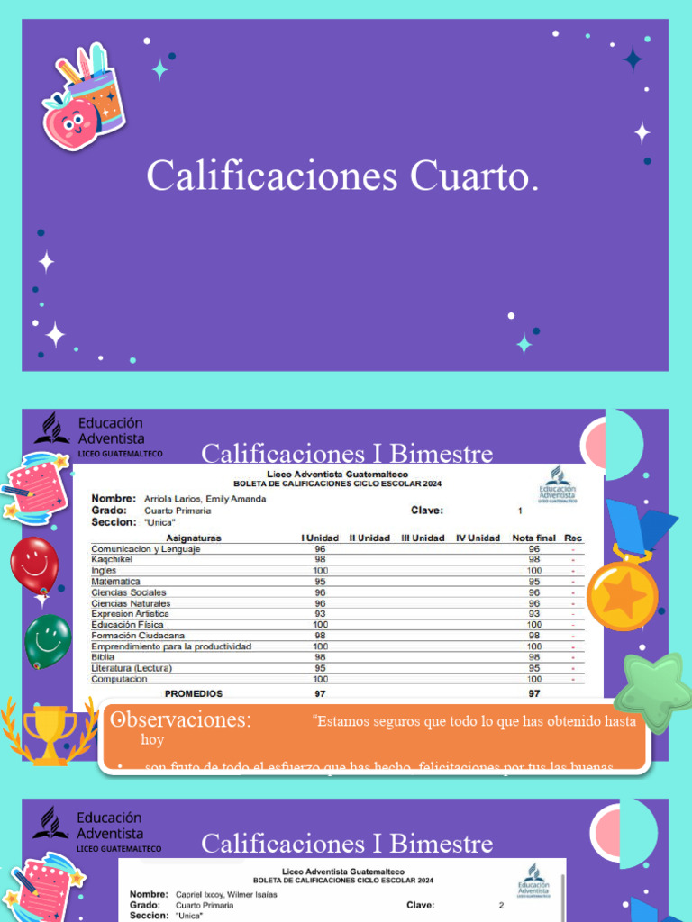 Boletas Cuarto | PDF