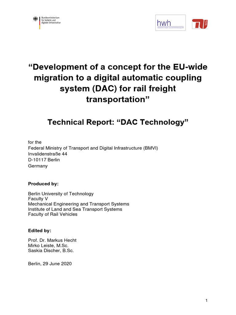 Technical Report Dac Technology | PDF | Rail Transport