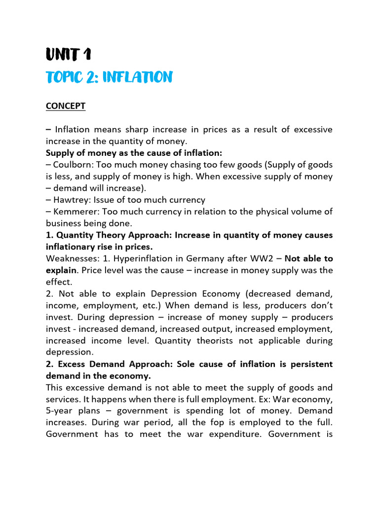 1-2. Inflation | PDF | Cost Of Living | Inflation