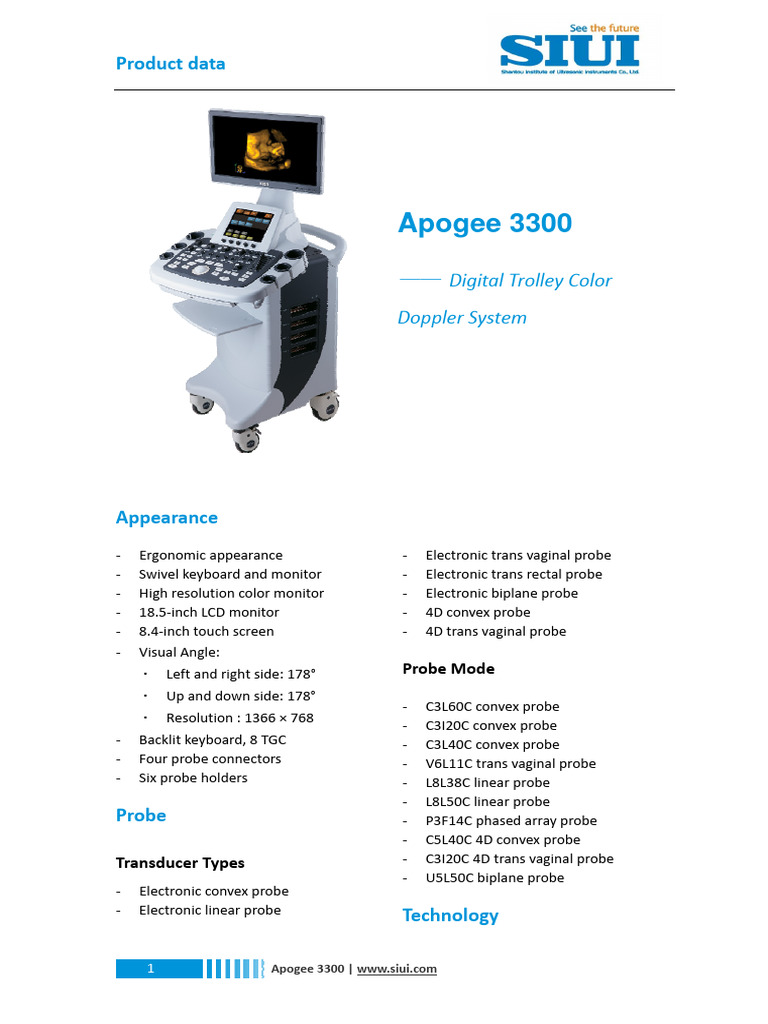 Apogee 3300 English - 2015 | PDF | Common Carotid Artery | Ventricle (Heart)
