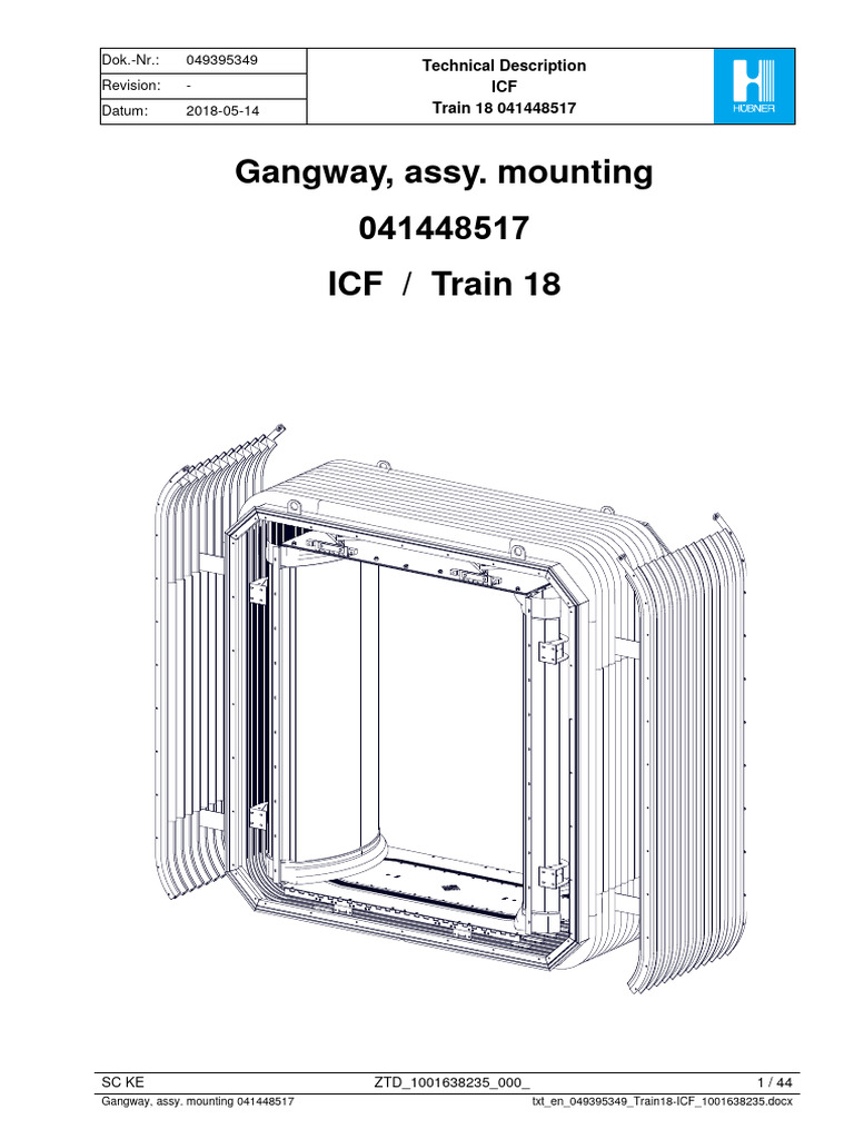 TD - Train 18 Gangway | PDF | Screw