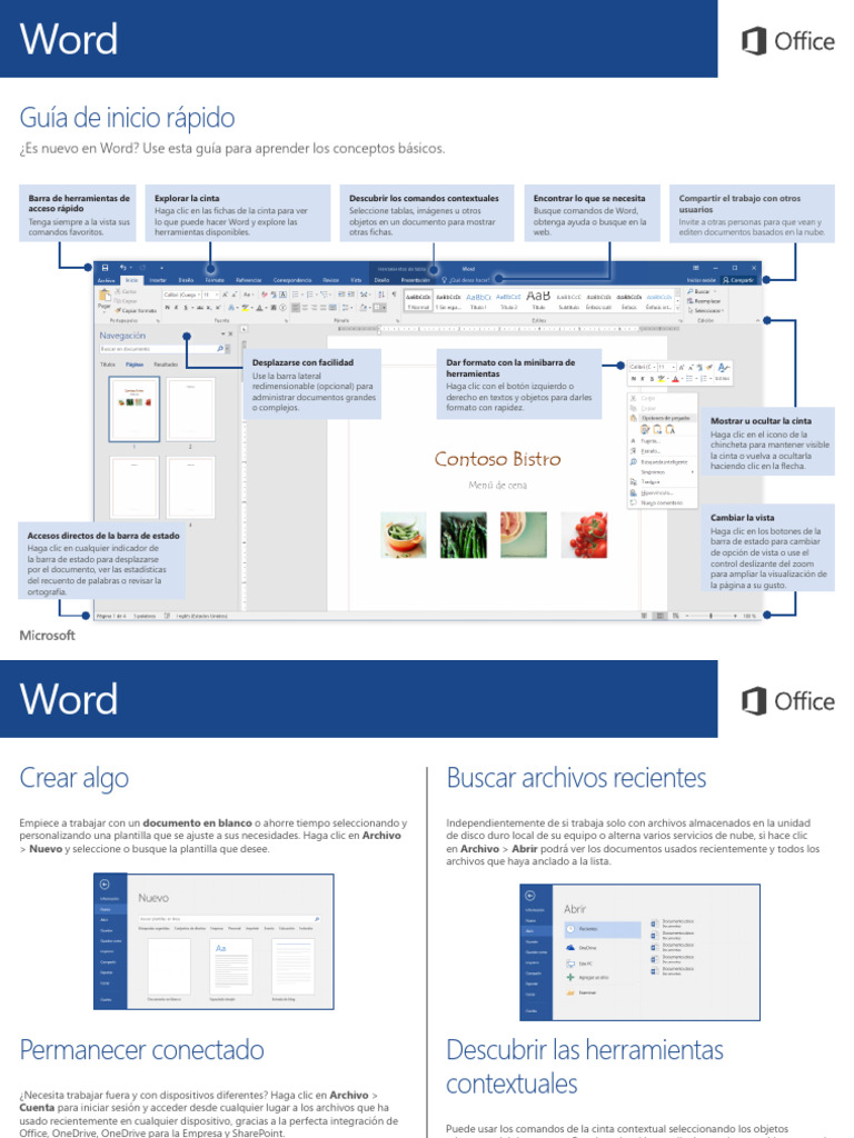 Word - Guía de Inicio | PDF | Archivo de computadora | Microsoft Word