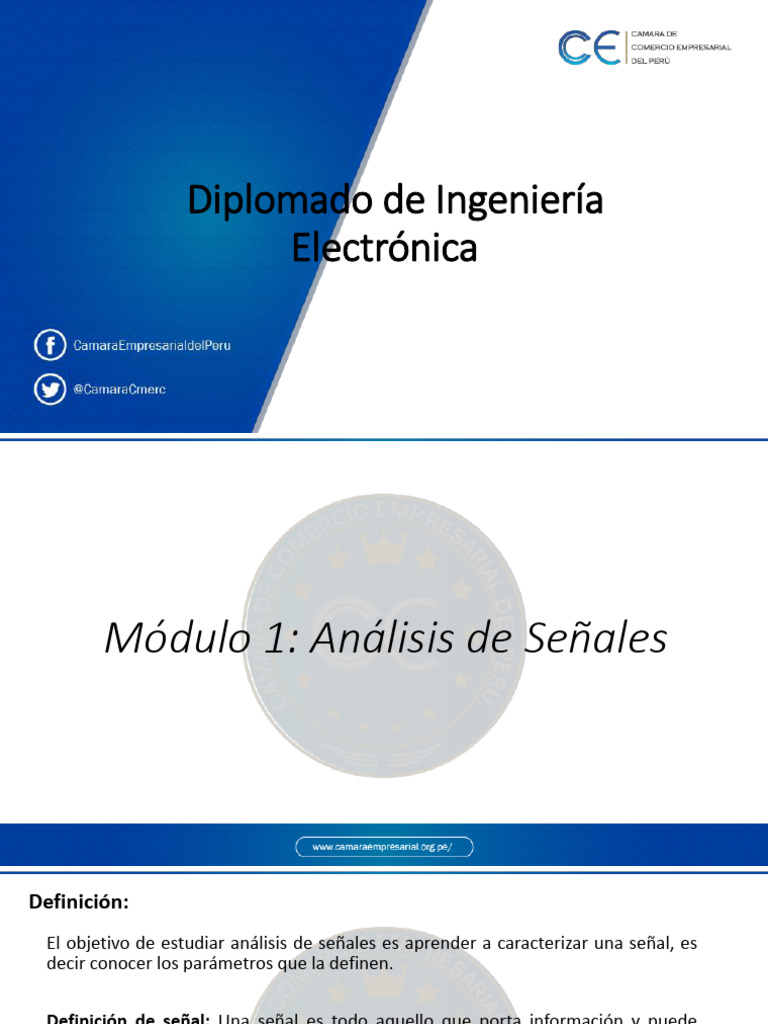 MODULO 1 Electronica Mod 1 Analisis de Señales | PDF | Muestreo (procesamiento de señal ...