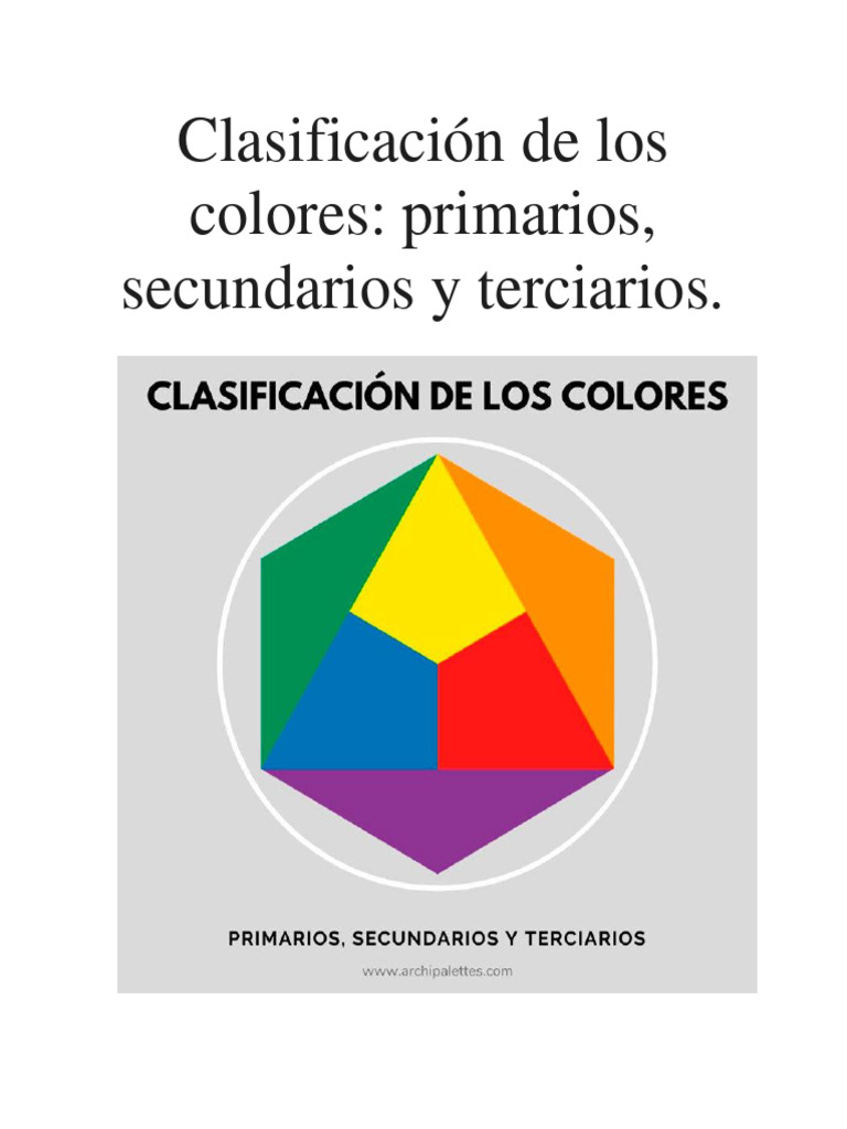 Clasificación de Los Colores | PDF