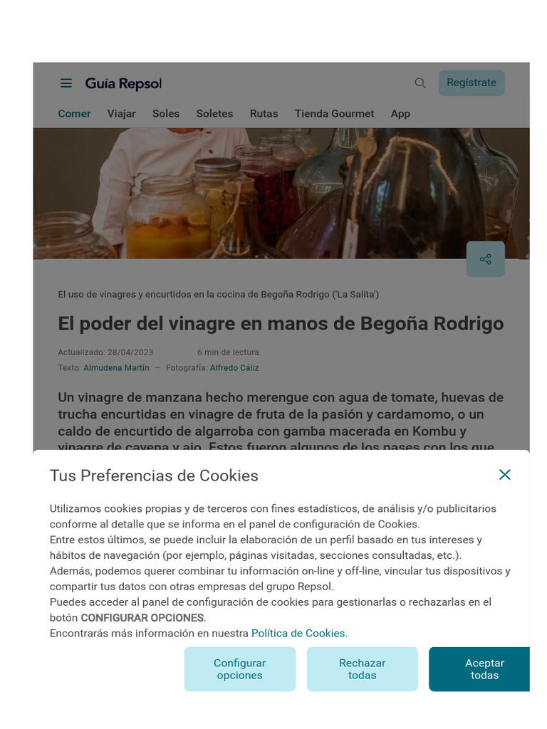 WWW Guiarepsol Com Es Comer Nuestros Favoritos Vinagres y Encurtidos en ...
