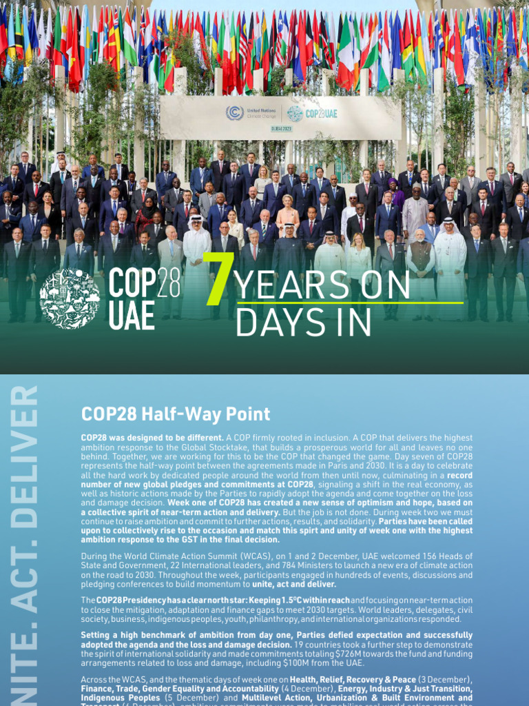 COP28 7 Days Summary Final 8-12-2023 - Final | PDF | Climate Change ...