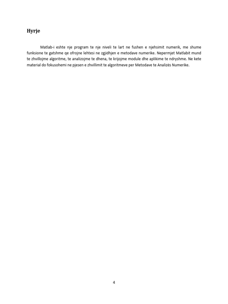 Hyrje Në Matlab | PDF