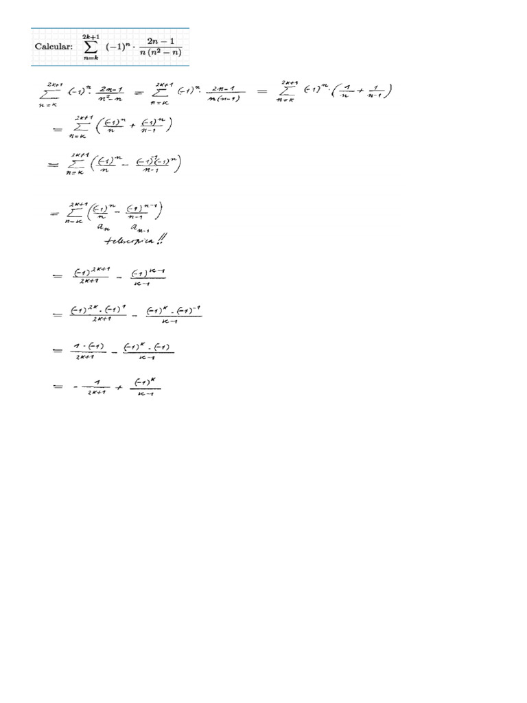 Ejerci Sumastoria Telescopica 2 | PDF