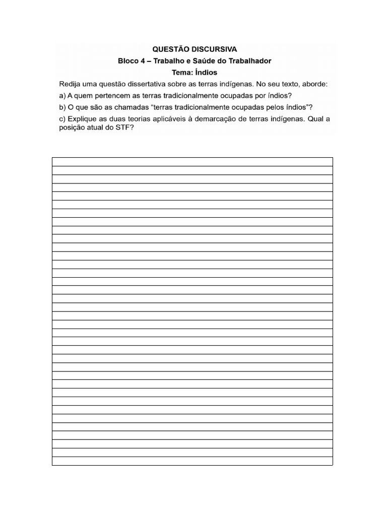 Questões Discursivas CNU | PDF