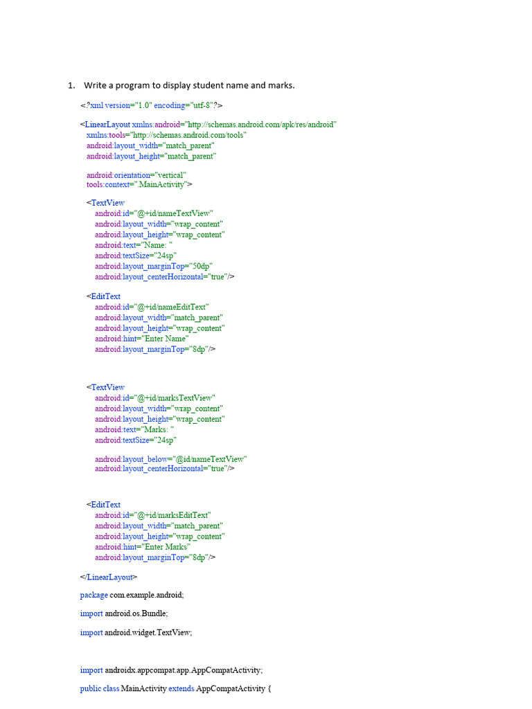PracticalList of Mad | PDF | Android (Operating System) | Information ...