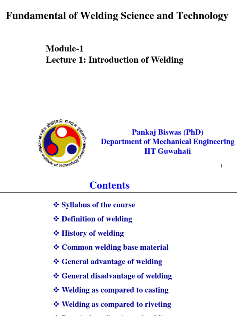 Lec 1 | PDF | Welding | Construction