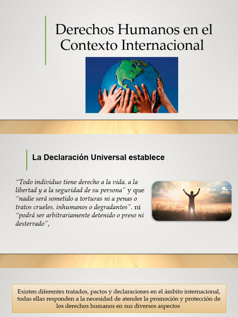 Los DDHH en El Contexto Internacional | PDF | Naciones Unidas | Relaciones internacionales