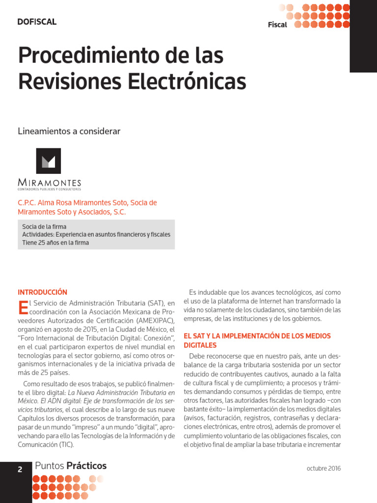 04 Procedimientos de La Revisiones Electronicas | PDF | Contabilidad