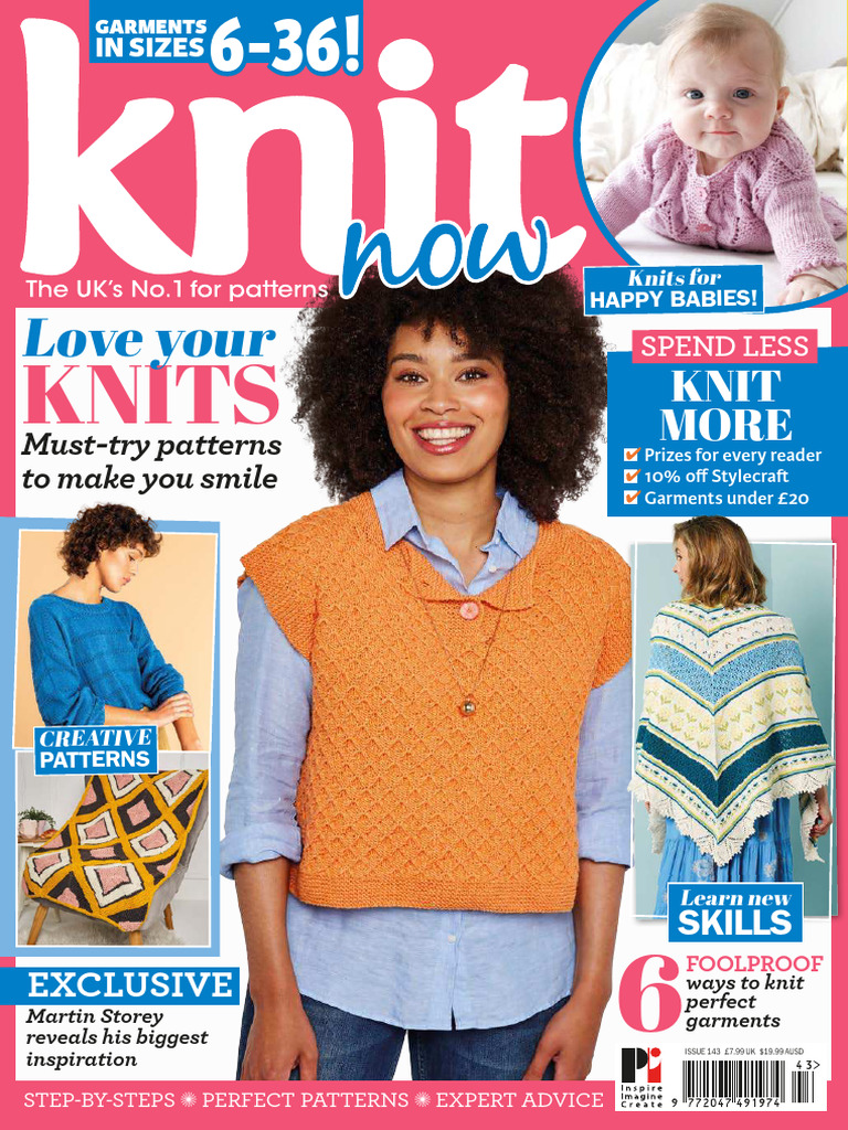 Knit Now Issue 143 2022 | PDF | Knitting | Yarn
