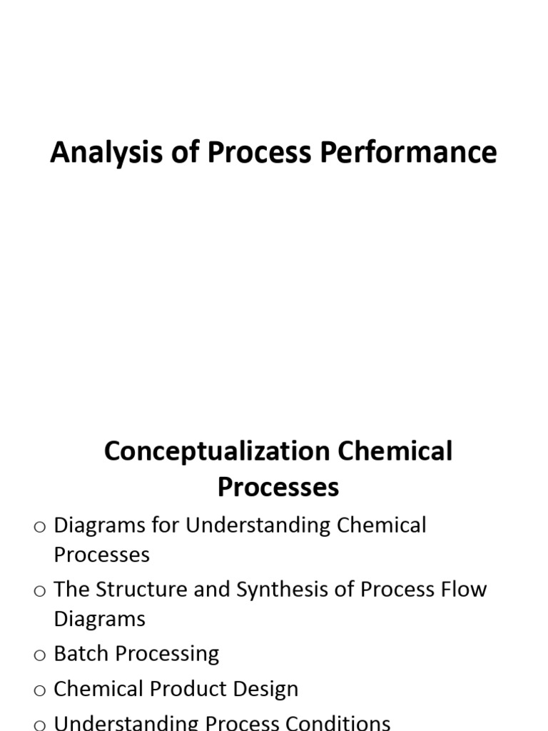 Process Performance Analysis Guide | PDF | Distillation | Chemistry