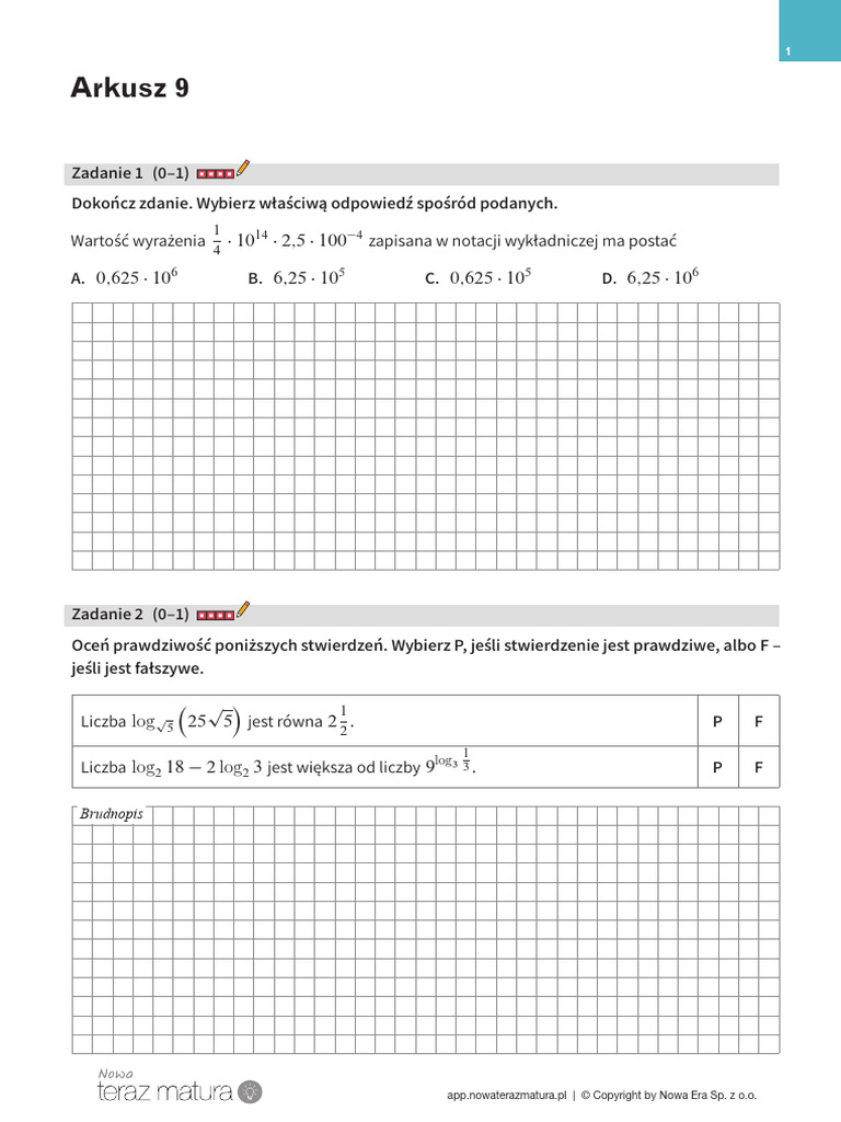 Arkusz 9 Poziom Podstawowy | PDF