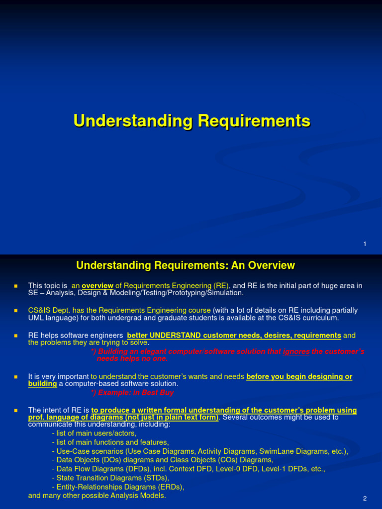 Module 4-1 - Req Eng Overview | PDF | Use Case | System
