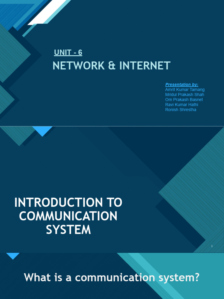 Network and Internet Presentation | PDF | Network Topology | Computer ...