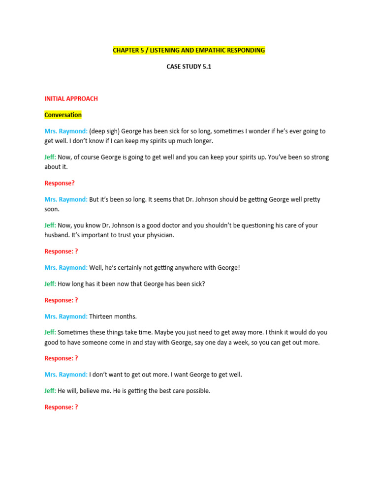 CHAPTER 5 Case Study - Docx Unsolved | PDF