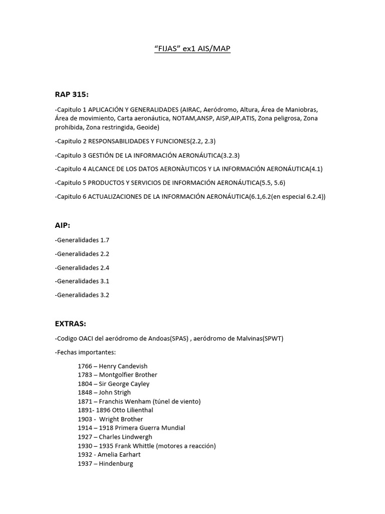 FIJAS Examen 1 AIS - MAP | PDF